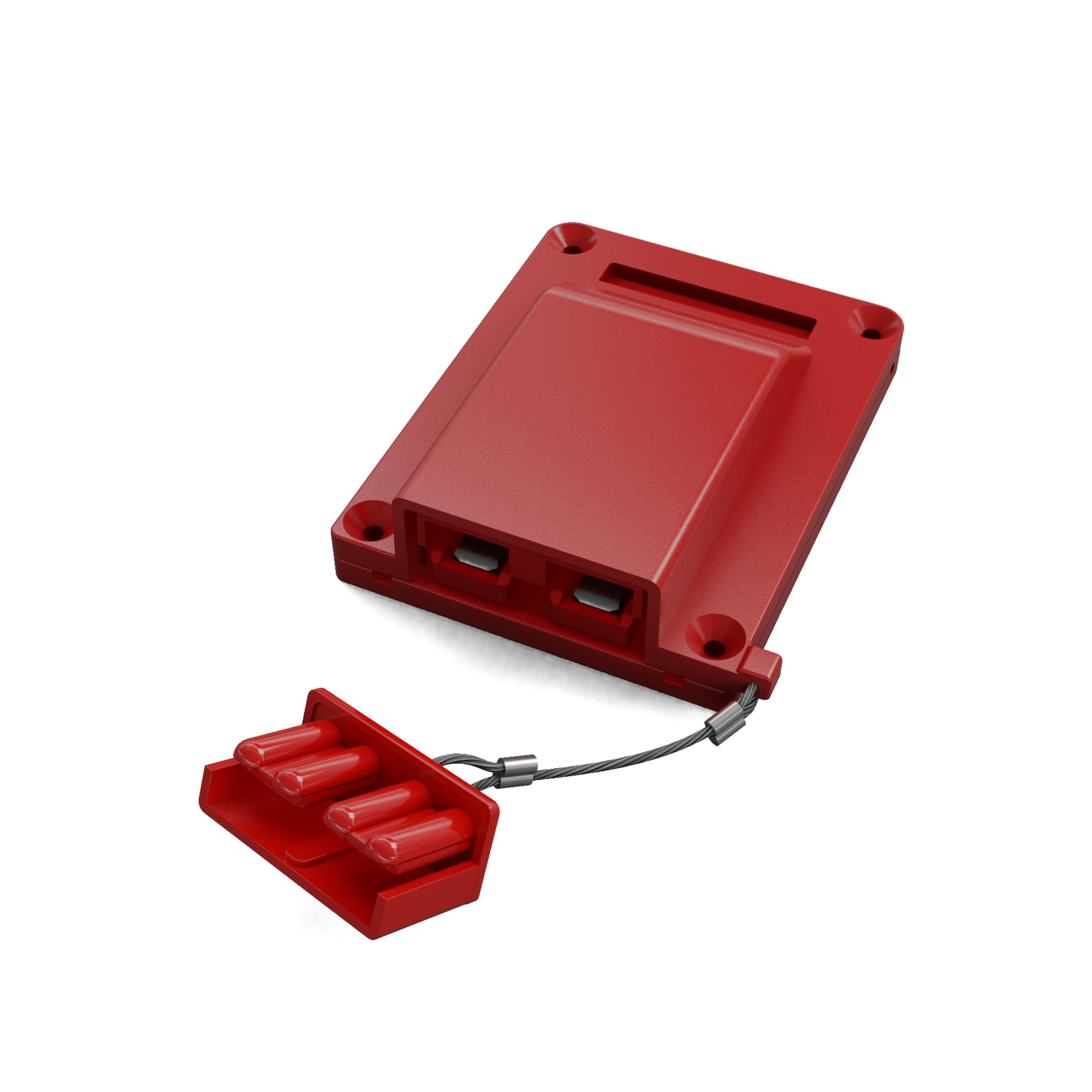 Surface Mount Solar Connector Cowl Kit, 50A (Red (Nylon)) – Duskie